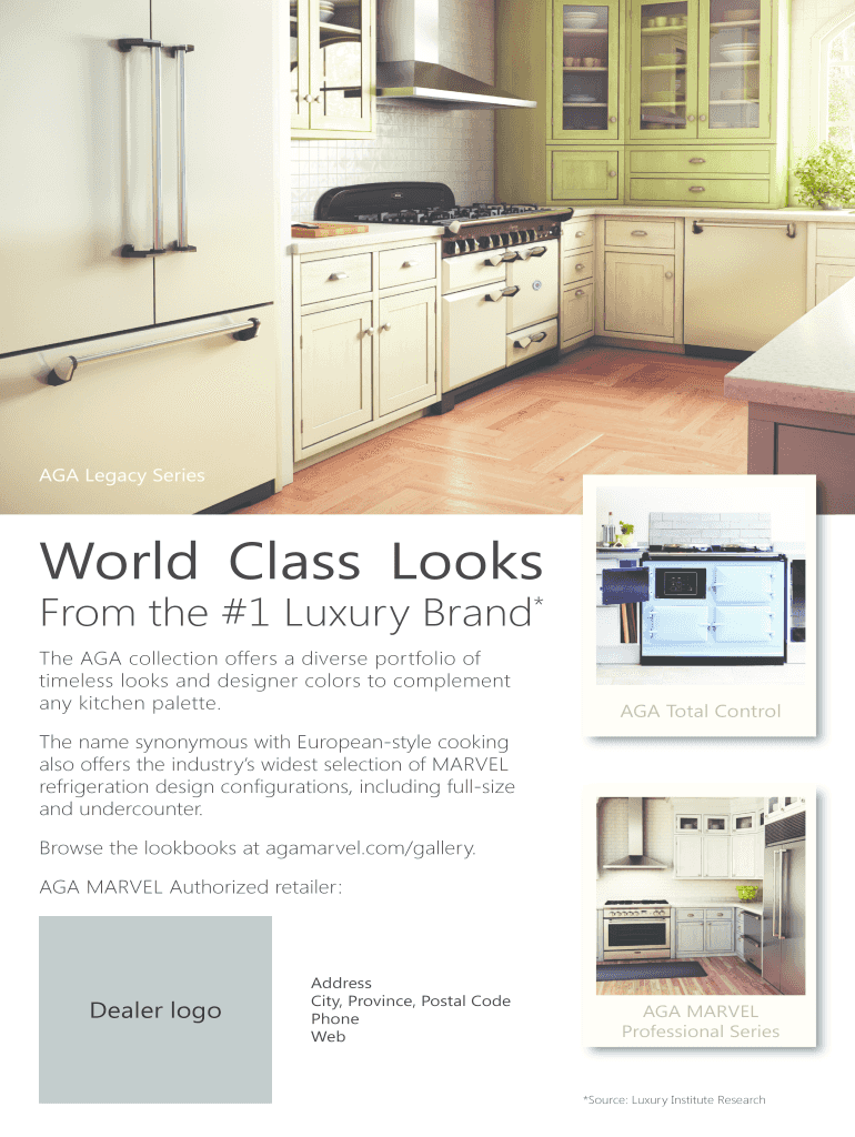 Fillable Online AGA Legacy - world class looks.indd - AGA Marvel Fax ...