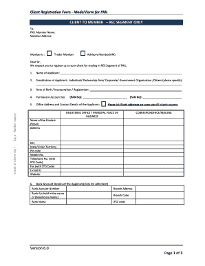 Fillable Online Client Registration Form (Client to Member) Fax Email Print - pdfFiller