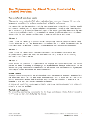 Fillable Online The Highwayman by Alfred Noyes, Illustrated by Fax ...