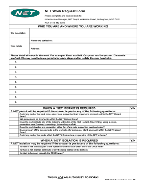 Fillable Online thetram NET Work Request Form - thetram Fax Email Print ...