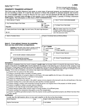 Fillable Online Property Transfer Affidavit - Republic Township Fax ...