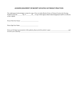 Fillable Online Privacy-Notice-Acknowledgement Fax Email Print - pdfFiller