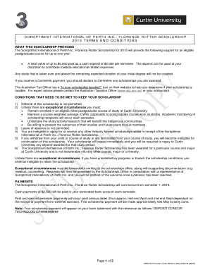 Fillable Online scholarships curtin edu SOROPTIMIST INTERNATIONAL OF ...