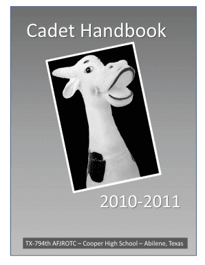 Fillable Online THE AIR FORCE JUNIOR ROTC CADET CREED Fax Email Print ...