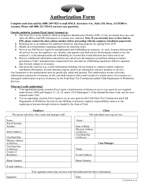 Fillable Online BUTb NCW Acumen Authorization Form - Acumen Fiscal ...