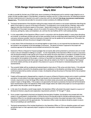 Fillable Online tcsa TCSA Range Improvement Implementation Request ...