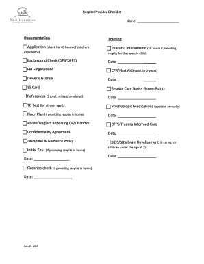 Fillable Online Documentation Background Check (DPS/DFPS) FBI ... - New ...