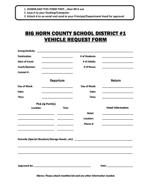 Fillable Online bighorn1 Vehicle Request Form - Website Form Fax Email ...
