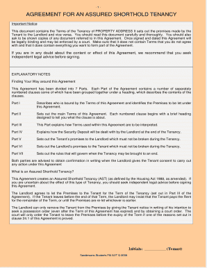 Fillable Online Fully Managed Tenancy Agreement - The Letting Shop Fax Email Print - pdfFiller