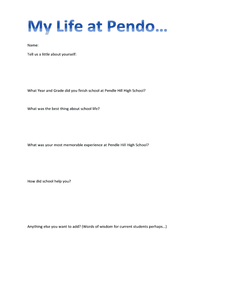 Fillable Online pendlehillhighschool org Year 11 Subject Selection Handbook - Pendle Hill High ...