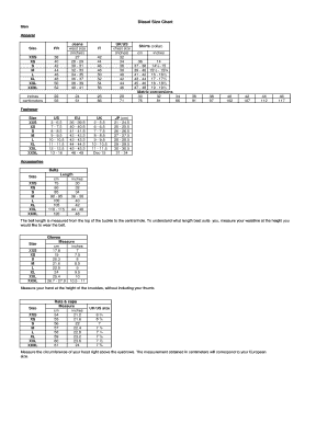 Fillable Online Diesel Size Chart Fax Email Print - pdfFiller