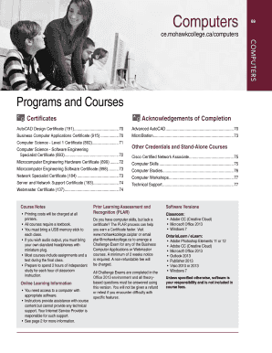 Fillable Online Computers - Mohawk College Fax Email Print - pdfFiller