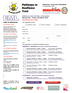 Fillable Online bushkids org EML EMERALD AND CENTRAL HIGHLANDS ...