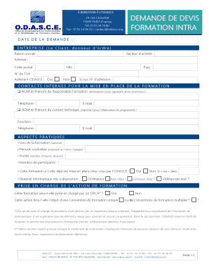 Fillable Online odasce asso DEMANDE DE DEVIS FORMATION INTRA ...