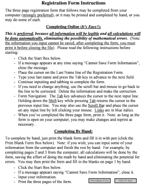 Fillable Online ctci Registration Form Instructions - bCTCIb - ctci Fax ...