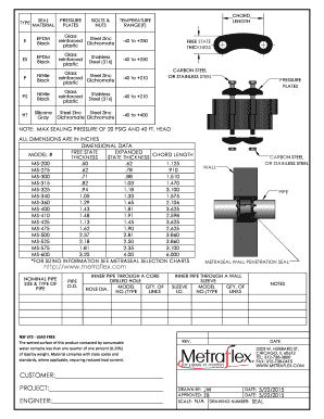 Fillable Online Sliding Seal - Metraflex Fax Email Print - pdfFiller
