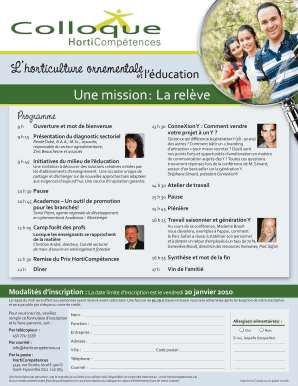Remplissable En Ligne asgq Invitation Colloque HortiCompetences:Layout ...