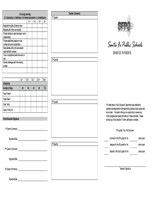 Fillable Online sfps Fourth Grade - Santa Fe Public Schools Fax Email ...