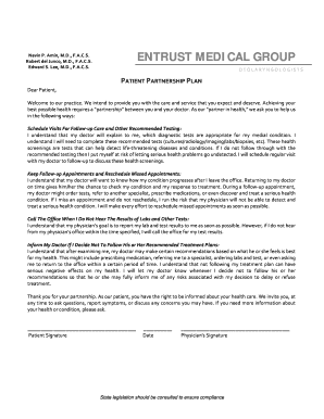 Fillable Online PATIENT PARTNERSHIP PLAN PATIENT PARTNERSHIP PLAN Fax ...