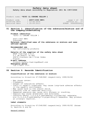 Fillable Online Safety data sheet - Search for Material Safety Data ...
