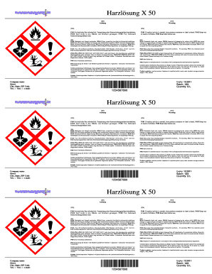 Fillable Online ChemGes EB - Labels - DR-Software Fax Email Print ...