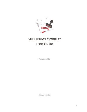 Fillable Online Soho print essentials user's guide - Chronos Fax Email ...