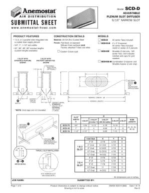 Fillable Online PLENUM SLOT DIFFUSER Fax Email Print - pdfFiller