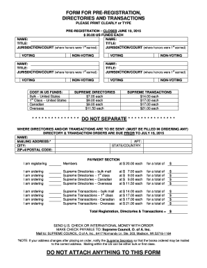 Fillable Online amaranth PLEASE PRINT CLEARLY or TYPE PRE-REGISTRATION TITLE TITLE - amaranth ...