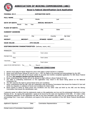 Fillable Online louisianaboxing ABC Federal ID Application1doc Fax ...