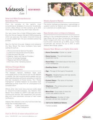 Fillable Online New mover 091312 - Valassis Lists Fax Email Print ...