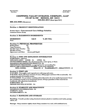 Fillable Online msds syrup.doc Fax Email Print - pdfFiller