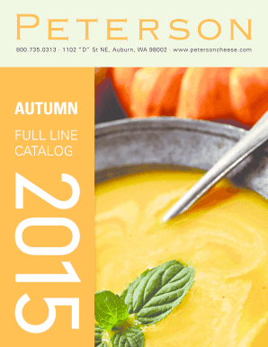 Peterson Cheese Catalog - Fill and Sign Printable Template Online