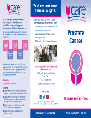 Fillable Online ucare-oxford org Download Prostate cancer information ...