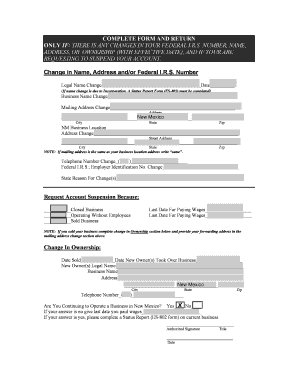 Fillable Online dws state nm COMPLETE FORM AND RETURNdoc Fax Email ...
