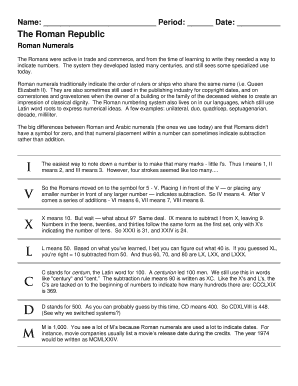 Fillable Online The Roman Republic - Freewaltcom Fax Email Print ...