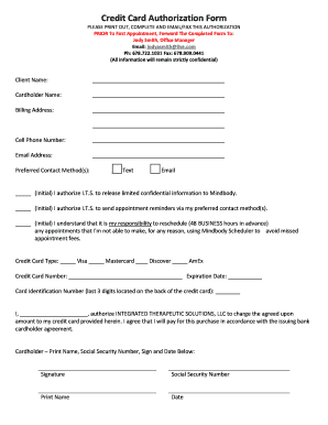 Fillable Online PRIOR To First Appointment, Forward The Completed Form ...