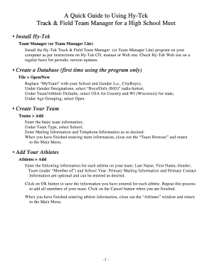 Fillable Online A Quick Guide to Using Hy-Tek Fax Email Print - pdfFiller