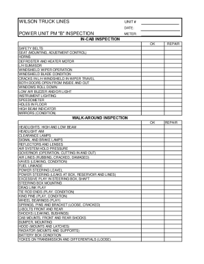 Fillable Online b inspection- form blank.xls Fax Email Print - pdfFiller