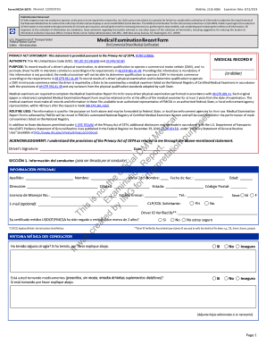 Fillable Online FMCSA bForm MCSAb-b5875b - Industrial bMedicalb Group ...