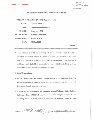 Icac Nsw - Fill Online, Printable, Fillable, Blank | pdfFiller