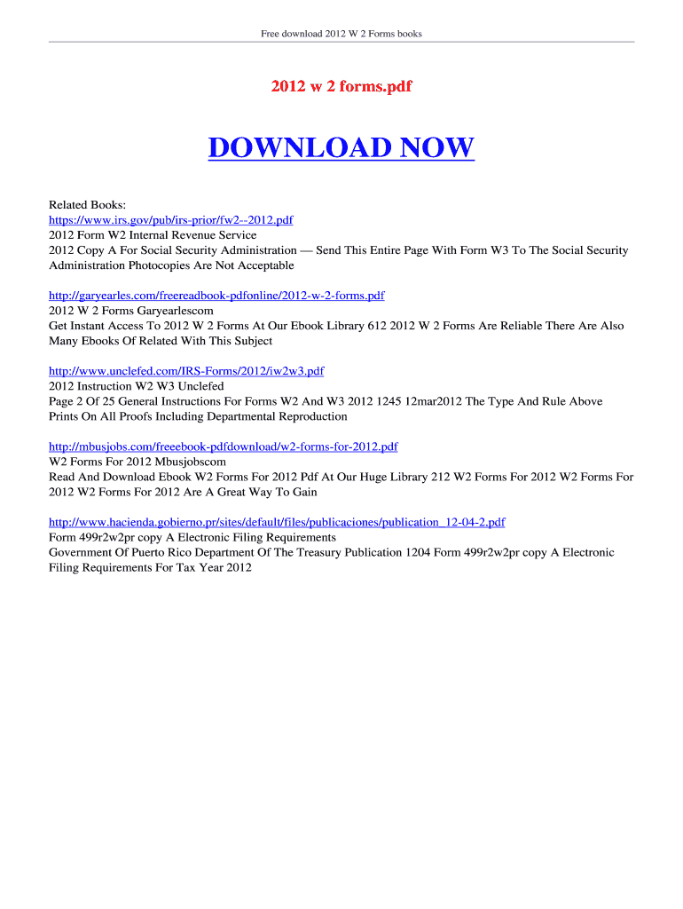 Fillable Online B2012 W 2b FORMS PDF Fax Email Print - pdfFiller