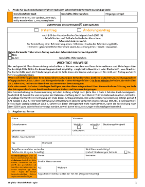 Ausfüllbar Online huerth Erstantrag und nderungsantrag nach dem ...