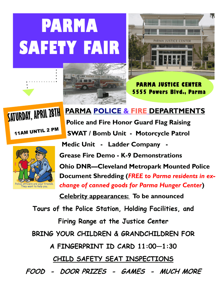 Fillable Online SAFETY FAIR Fax Email Print - pdfFiller