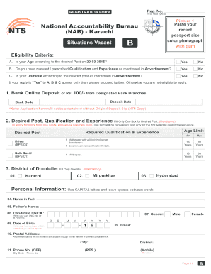 Fillable Online NAB Form B Fax Email Print - pdfFiller