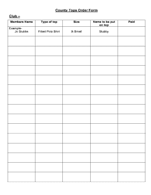 Fillable Online derbyshireyfc org County Tops Order Form - Derbyshire ...