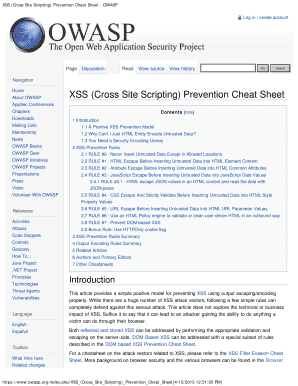 Fillable Online right-technology (Cross Site Scripting) Prevention Cheat Sheet - Right ...