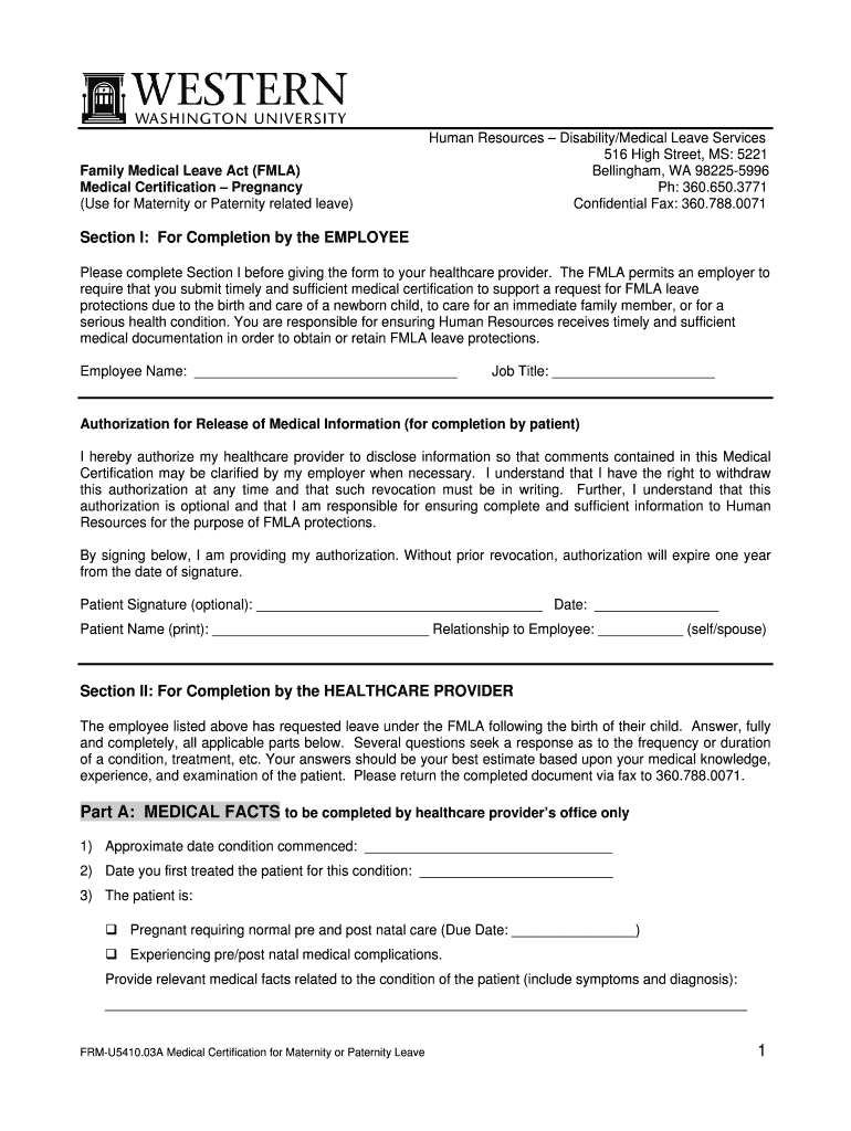 Fillable Online Pregnancy certification form Fax Email Print - pdfFiller