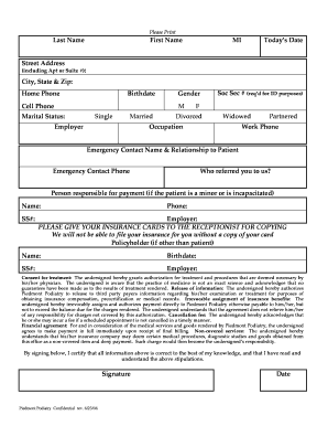 Fillable Online Patient Formsdoc Fax Email Print - pdfFiller