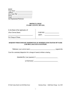 Fillable Online (Adult Name Change) (pdf fillable) - Family Law Self ...