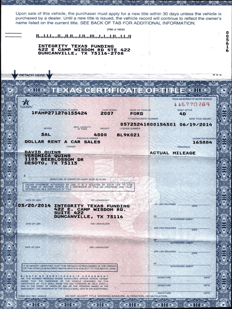 Integrity texas funding: Fill out & sign online | DocHub